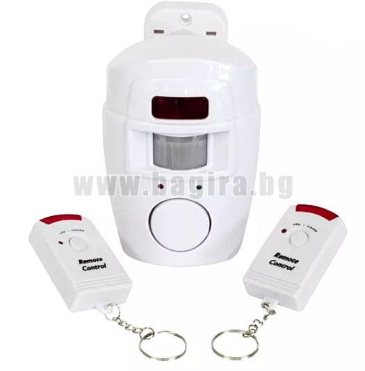 Аларма със сензор за движение с 2 броя дистанционни YL105 | Bagira
