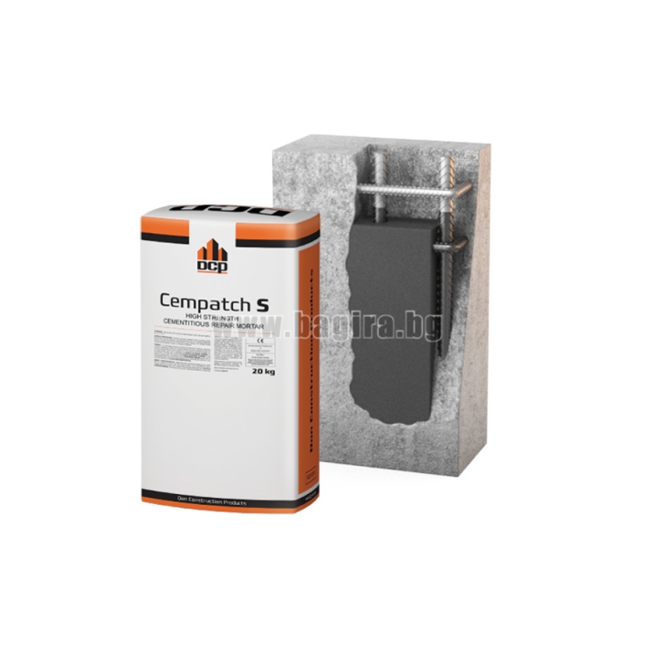 Еднокомпонентна високоякостна репарационна циментова смес Cempatch S ...