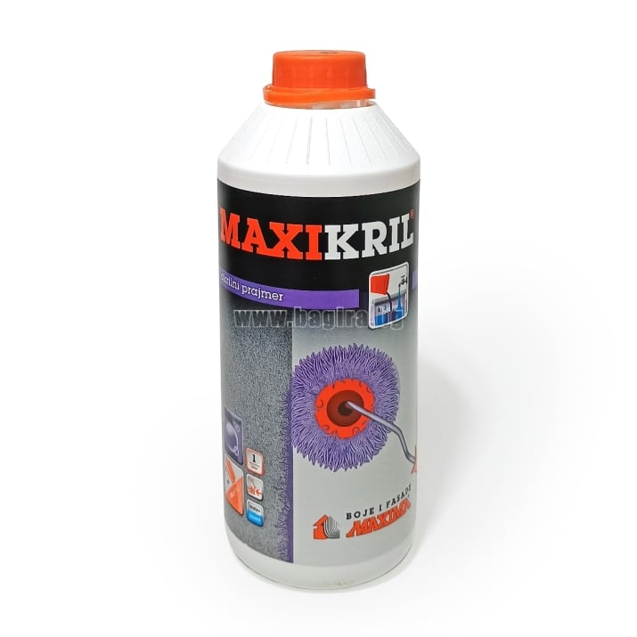 MAXIKRIL акрилен грунд за стени MAXIMA - 1 л | Bagira