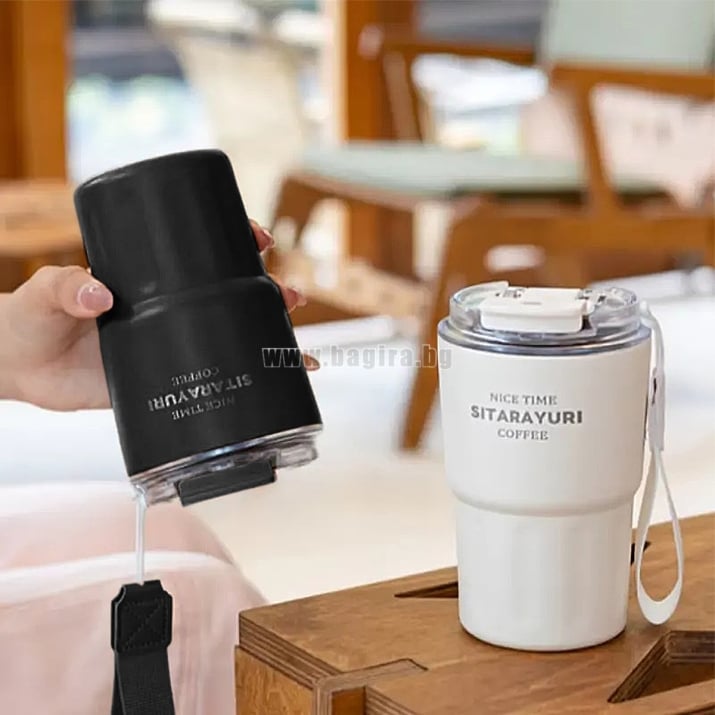 Термочаша за кафе или чай Sitara Yuri ZF-026 - 360 мл | Bagira
