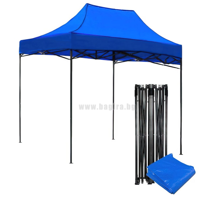 Сгъваема шатра 3 х 4.5 м - синя | Bagira