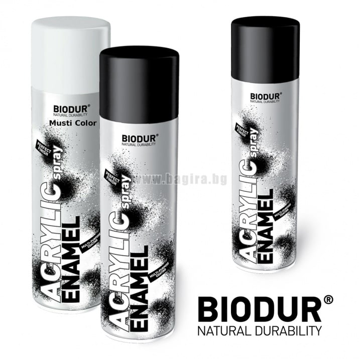 Акрилен емайллак спрей BIODUR 500 мл | Bagira