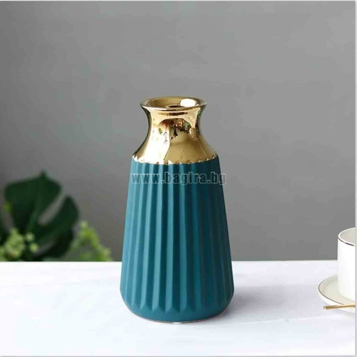 Декоративна ваза Inky green | Bagira