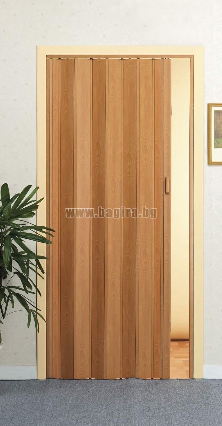 PVC врата тип Хармоника монохром - махагон Solat Intesa | Bagira