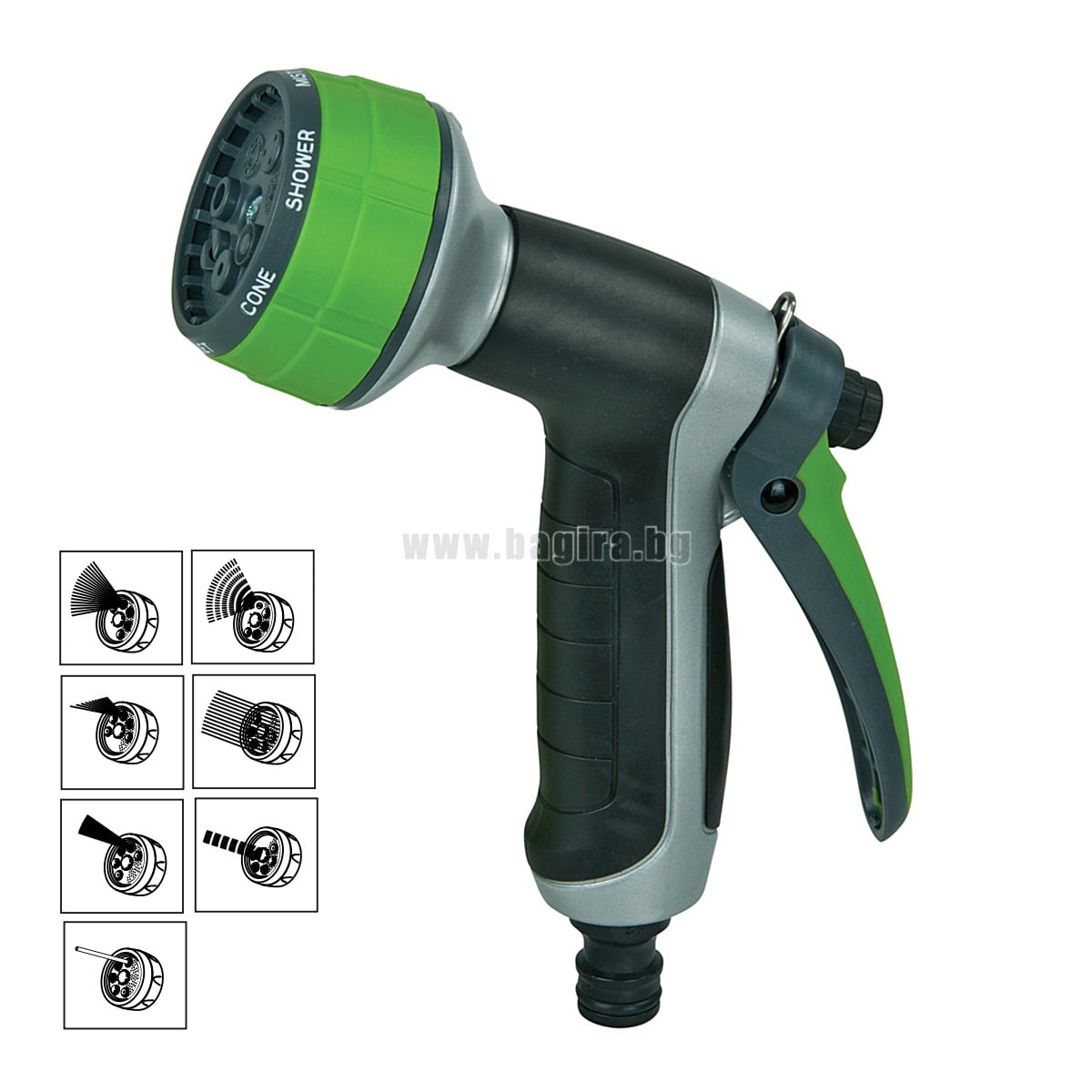 Поливен пистолет GARDEX Tools STRONG със 7 функции | Bagira