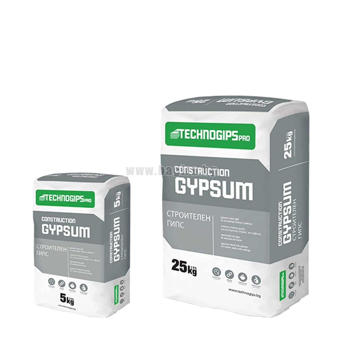 Строителен гипс Technogips Pro - 25 kg | Bagira